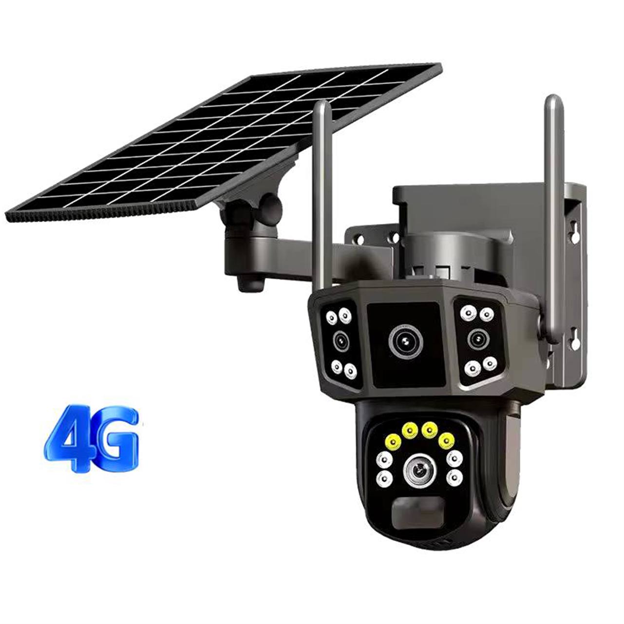 خرید و قیمت دوربین مینی اسپید دام 2 لنز سیم کارتی 4g سولار مدل V380